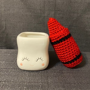 Crochet Crayon/stuffed Crayon/crayon Plushie/amigurumi Crayon/teacher ...