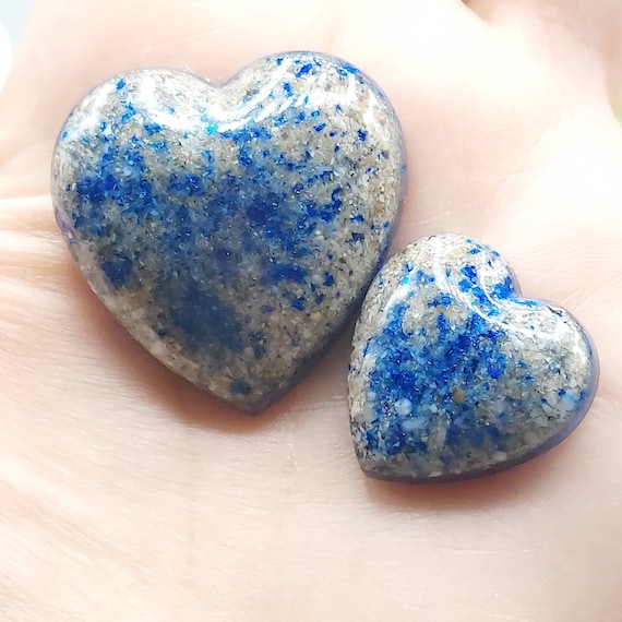 Set of 2 Custom Heart Cremation Ashes Worry Stones Pocket - Etsy