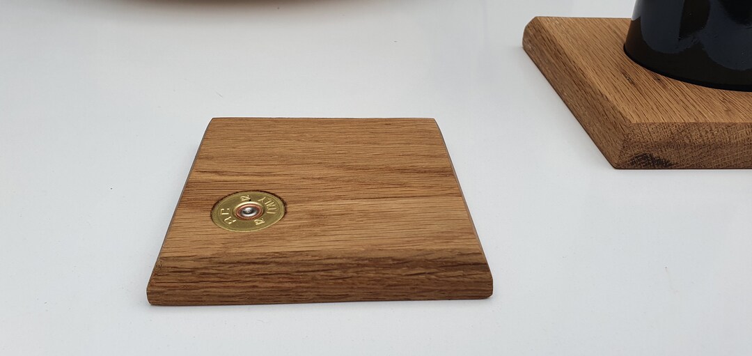 Oak Shotgun Cartridge Coaster SET OF 4 - Etsy UK