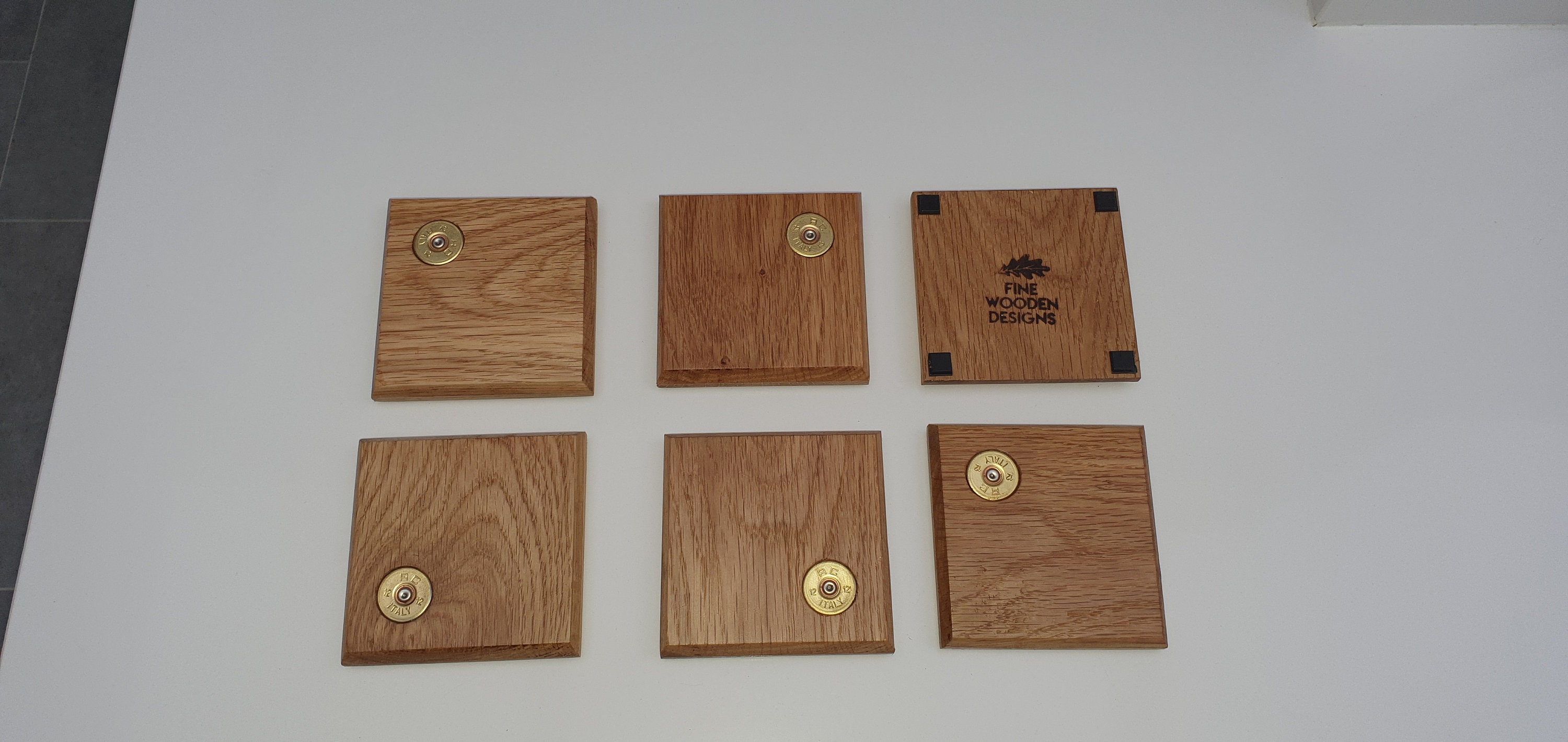 Oak Shotgun Cartridge Coaster SET OF 4 - Etsy UK