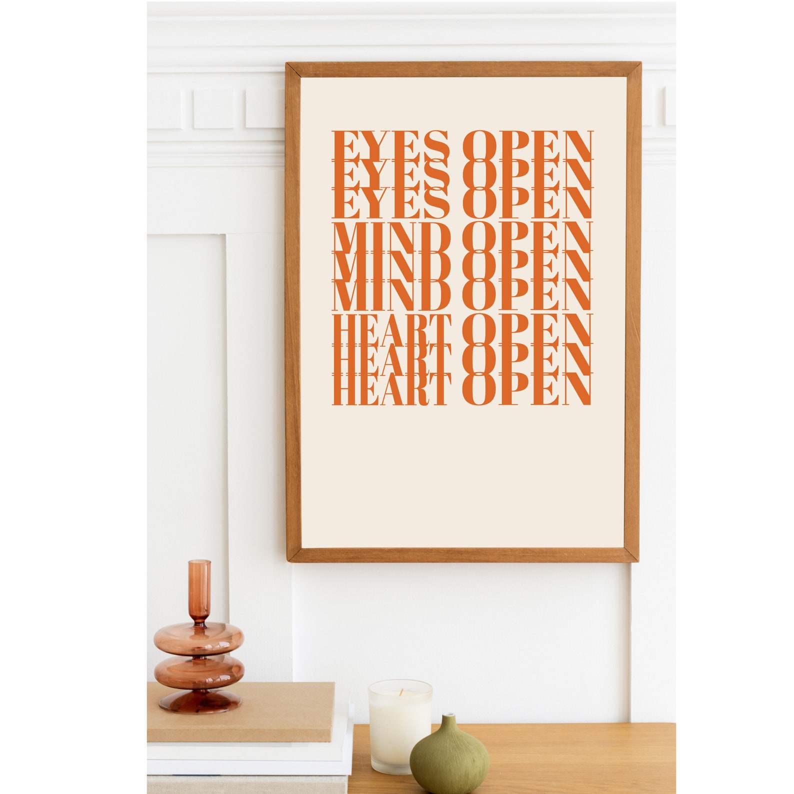 Typography Wall Print | Boho Wall Art | Mid Century Wall Art ...