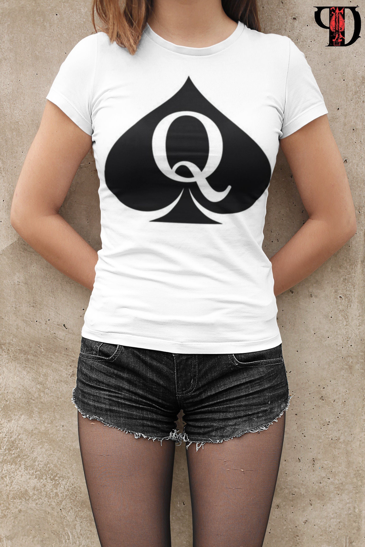 Qos Queen Of Spades Custom Shirt Made For The Hotwife Bbc Etsy Uk