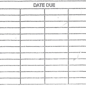 Library Card Template - Etsy