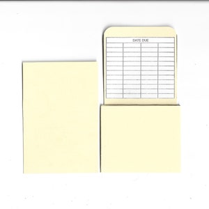 Library Card Template - Etsy