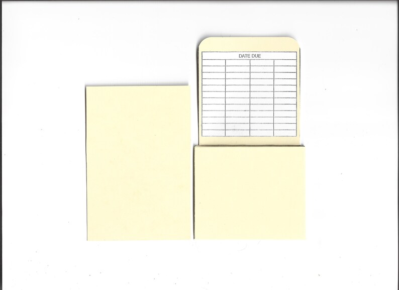 Library Card Template - Etsy