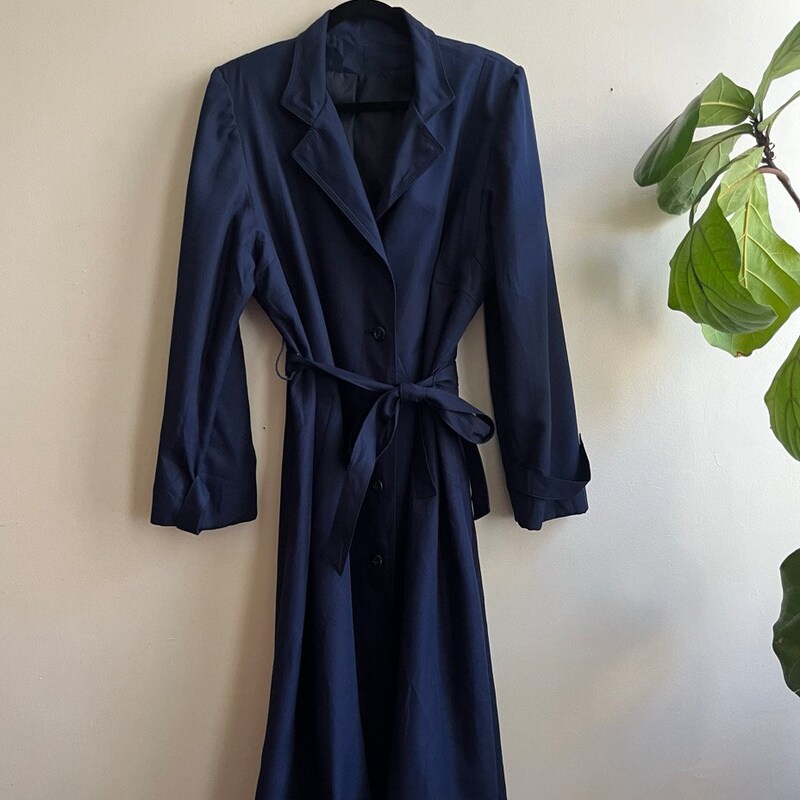 Navy Long Coat - Etsy