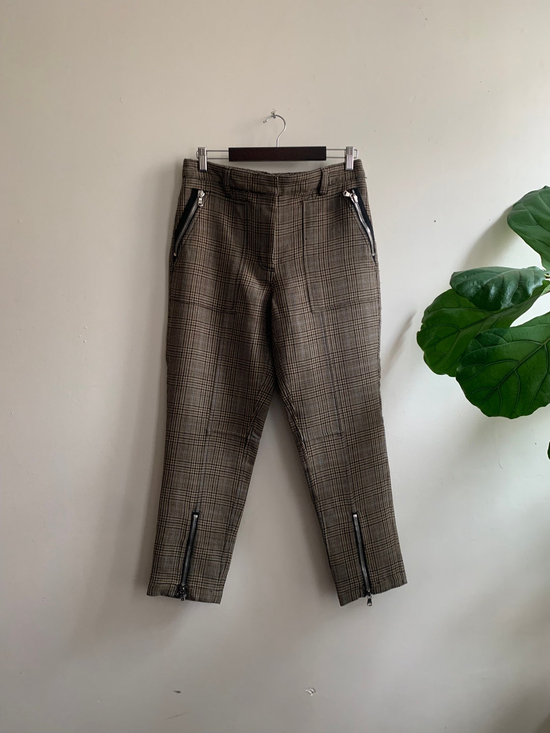 Vintage Tweed Zip Trouser 12 - Etsy