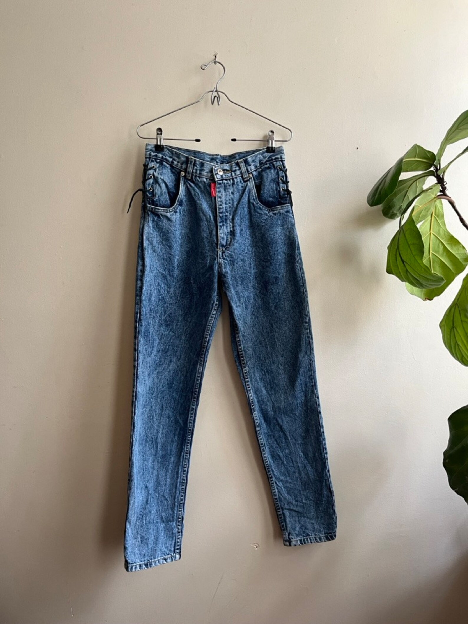 Vintage 90s Hip Tie Jeans Bugle Boy 7 - Etsy