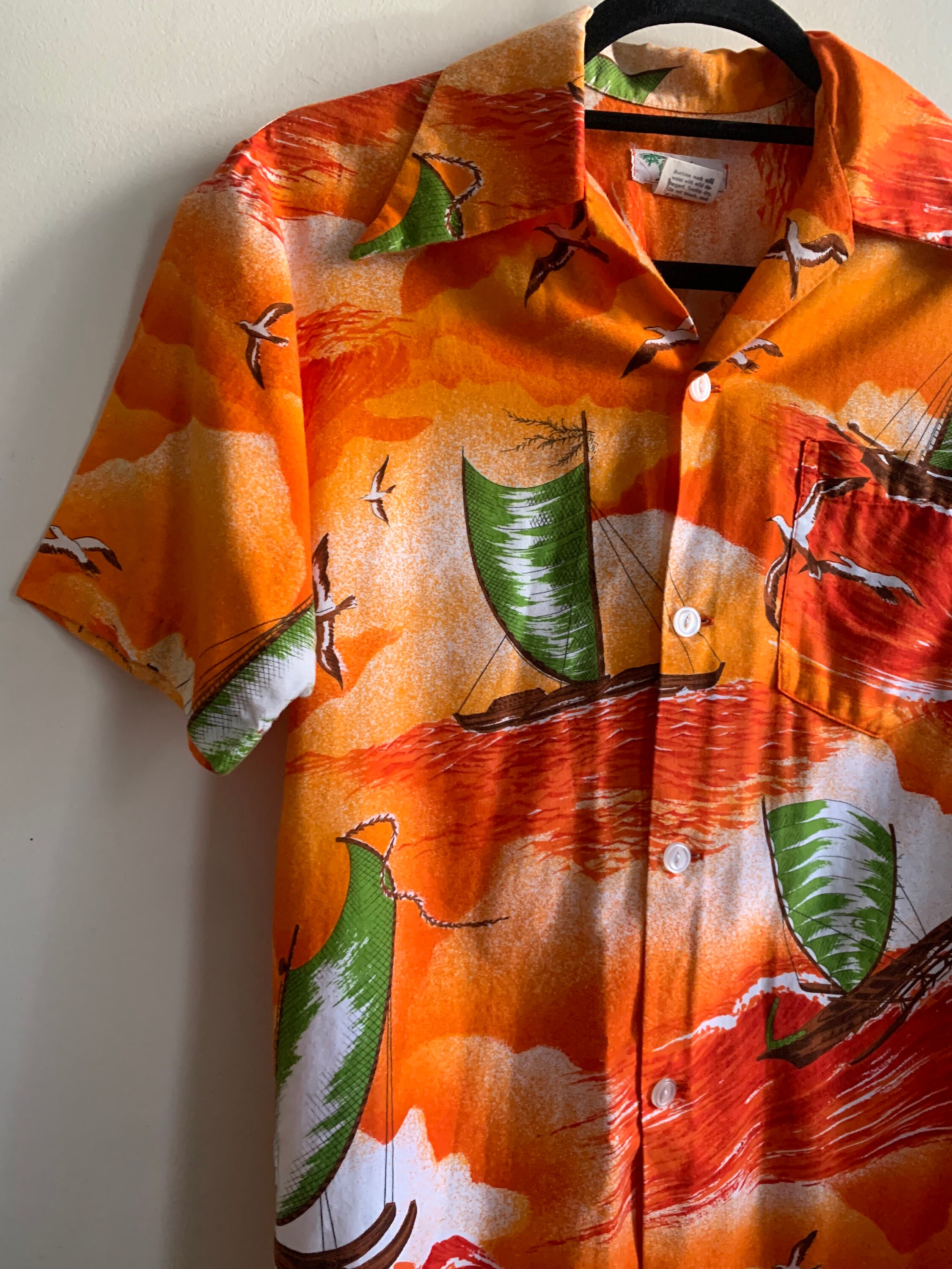 Rare Vintage 1950s Hawaiian Boat Shirt Hookano XS - Etsy