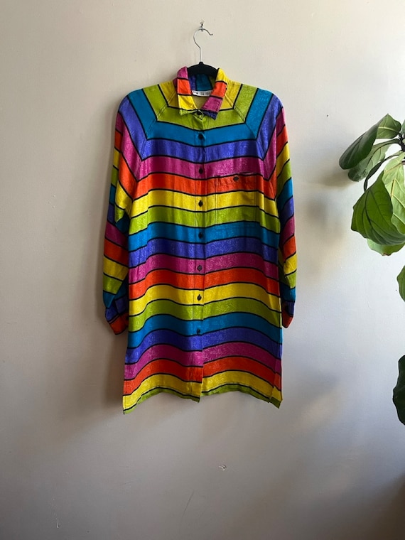 Large shirt womens rainbow - Gem