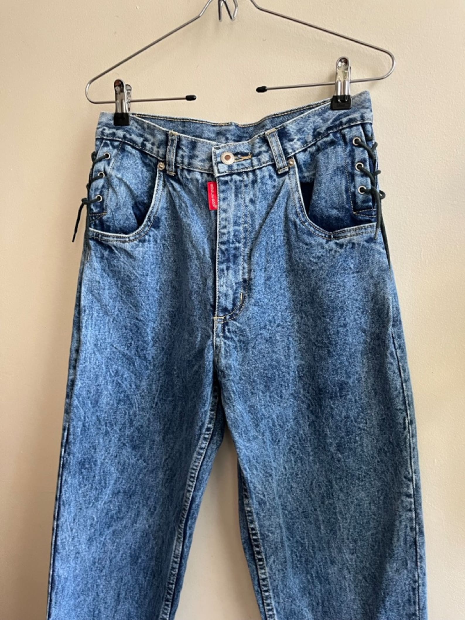 Vintage 90s Hip Tie Jeans Bugle Boy 7 - Etsy