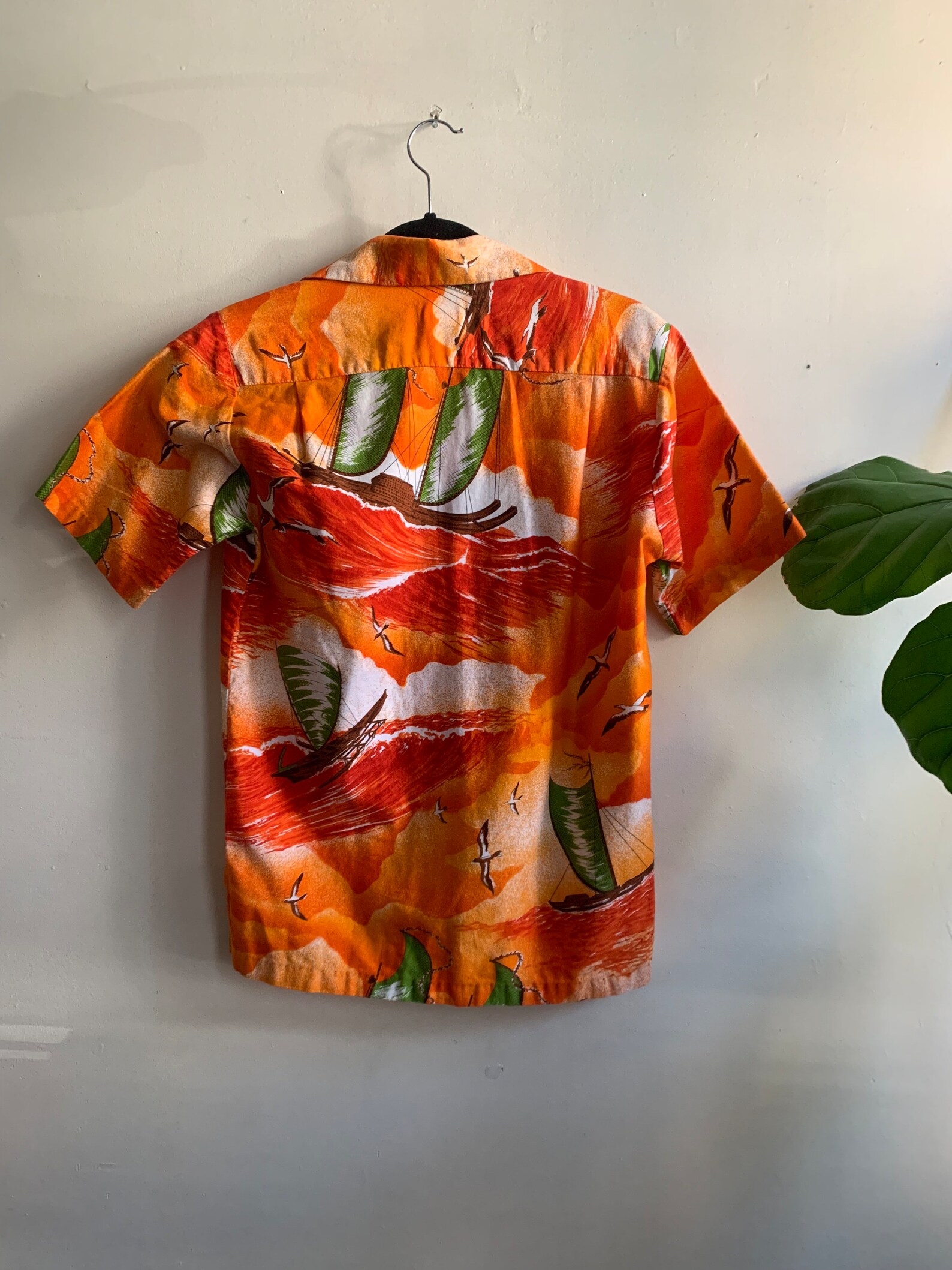 Rare Vintage 1950s Hawaiian Boat Shirt Hookano XS - Etsy