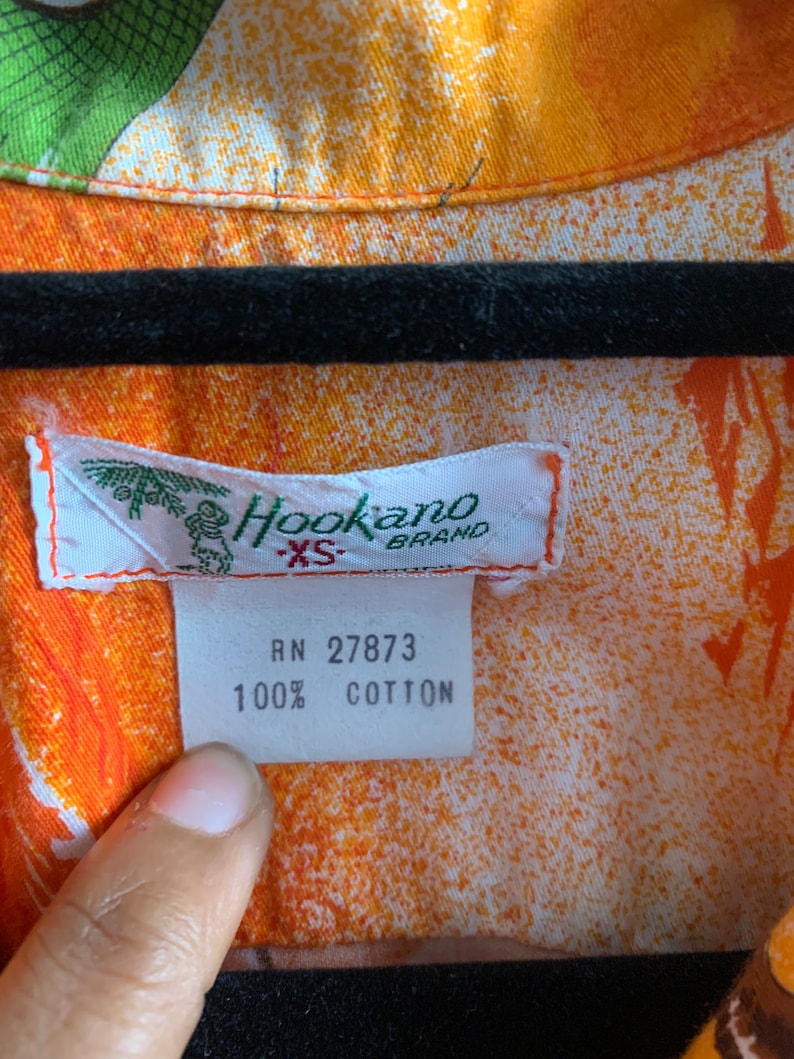 Rare Vintage 1950s Hawaiian Boat Shirt Hookano XS - Etsy