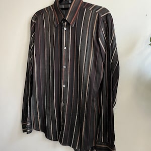 Vintage 1990s Ombre Stripped Button up Small Tipo Made in Italy - Etsy