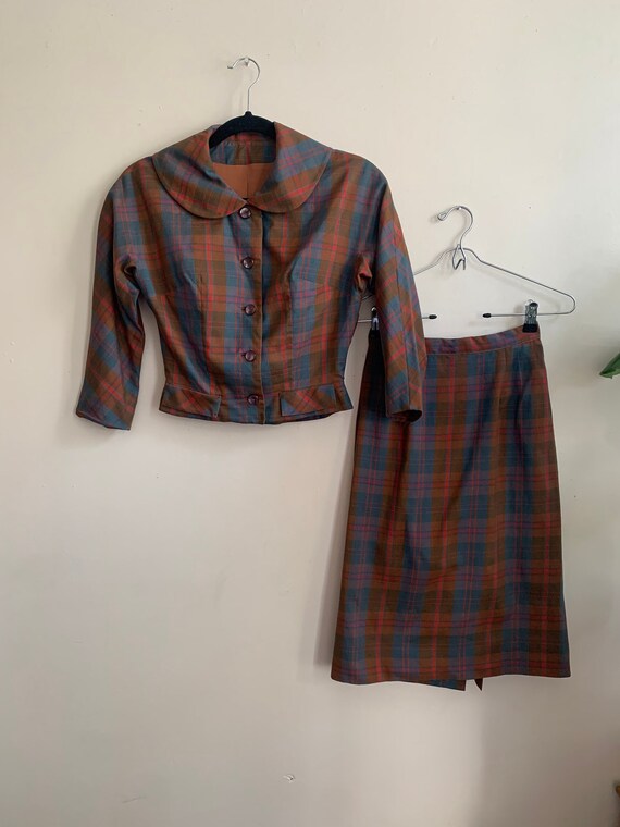 XS 1960s Two Piece Beaded Dress Set Vintage Two Piece… - Gem