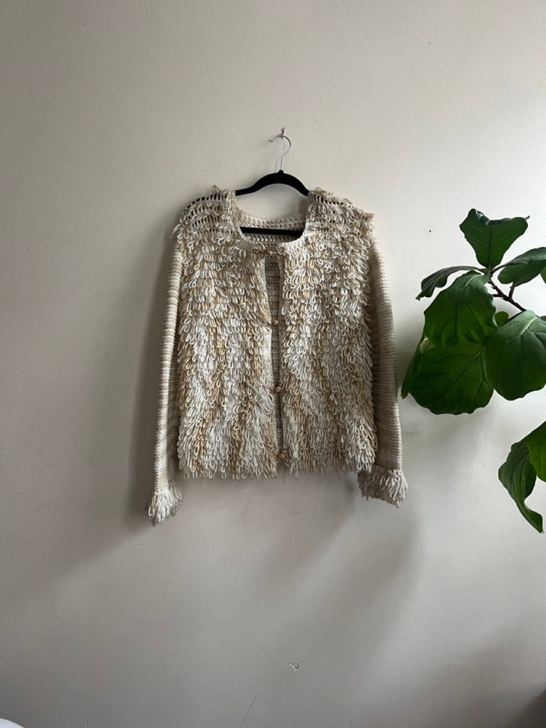 Vintage 1970s Loop Stitch Sweater Medium - Etsy