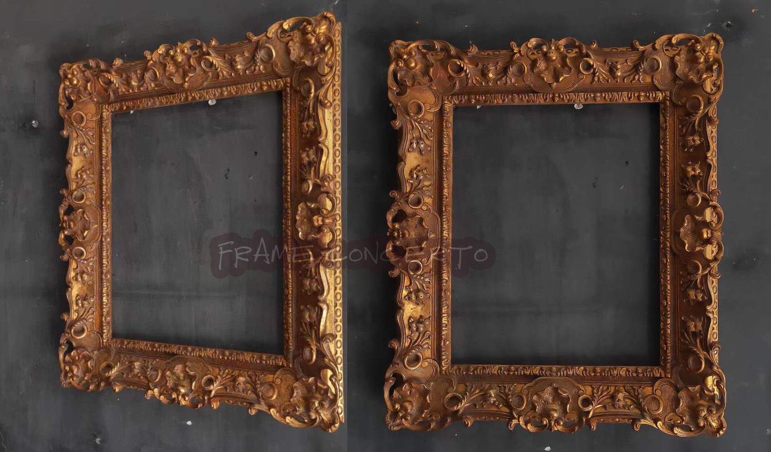 Museum Hand-crafted Custom Classic Wooden Carving Frame, Late 19thc ...