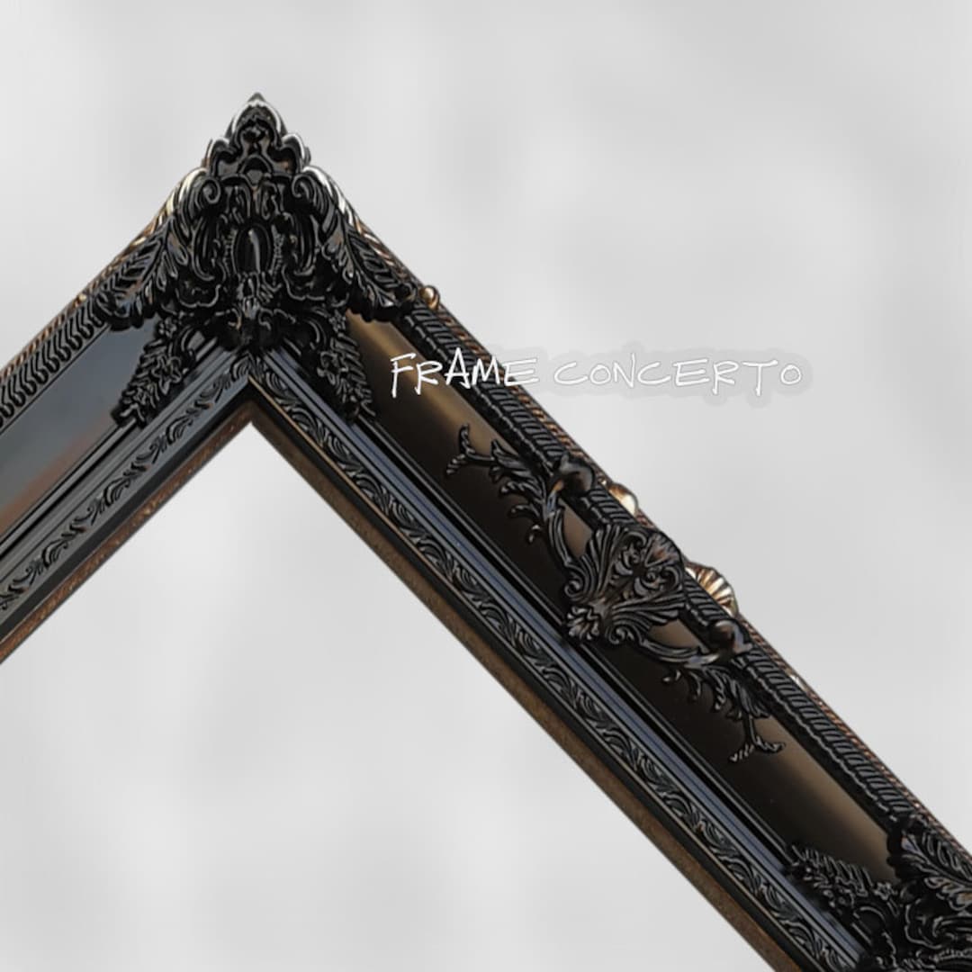 Black Custom Floating Frames, Handmade Vintage Frame,stunning Ornate ...