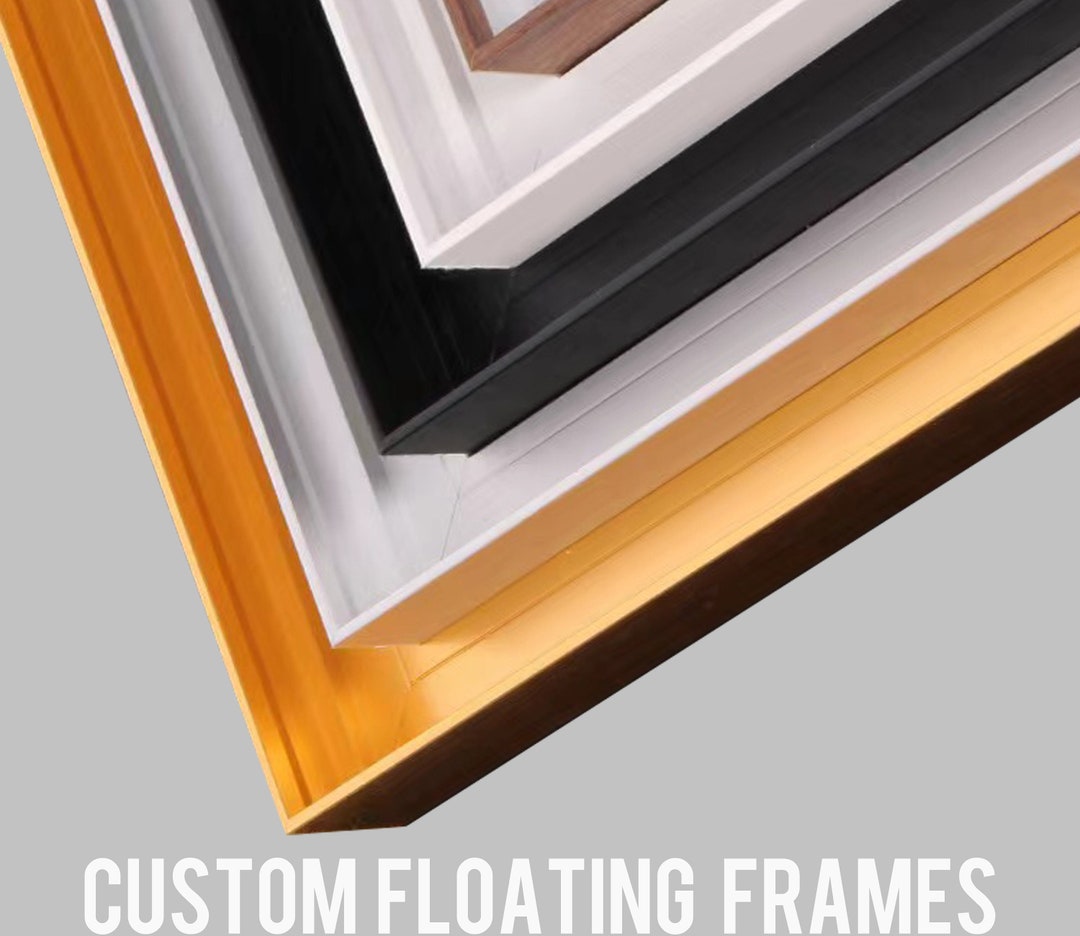 Custom Aluminum Floating Frames, Floater Frame for Canvas Paintings ...