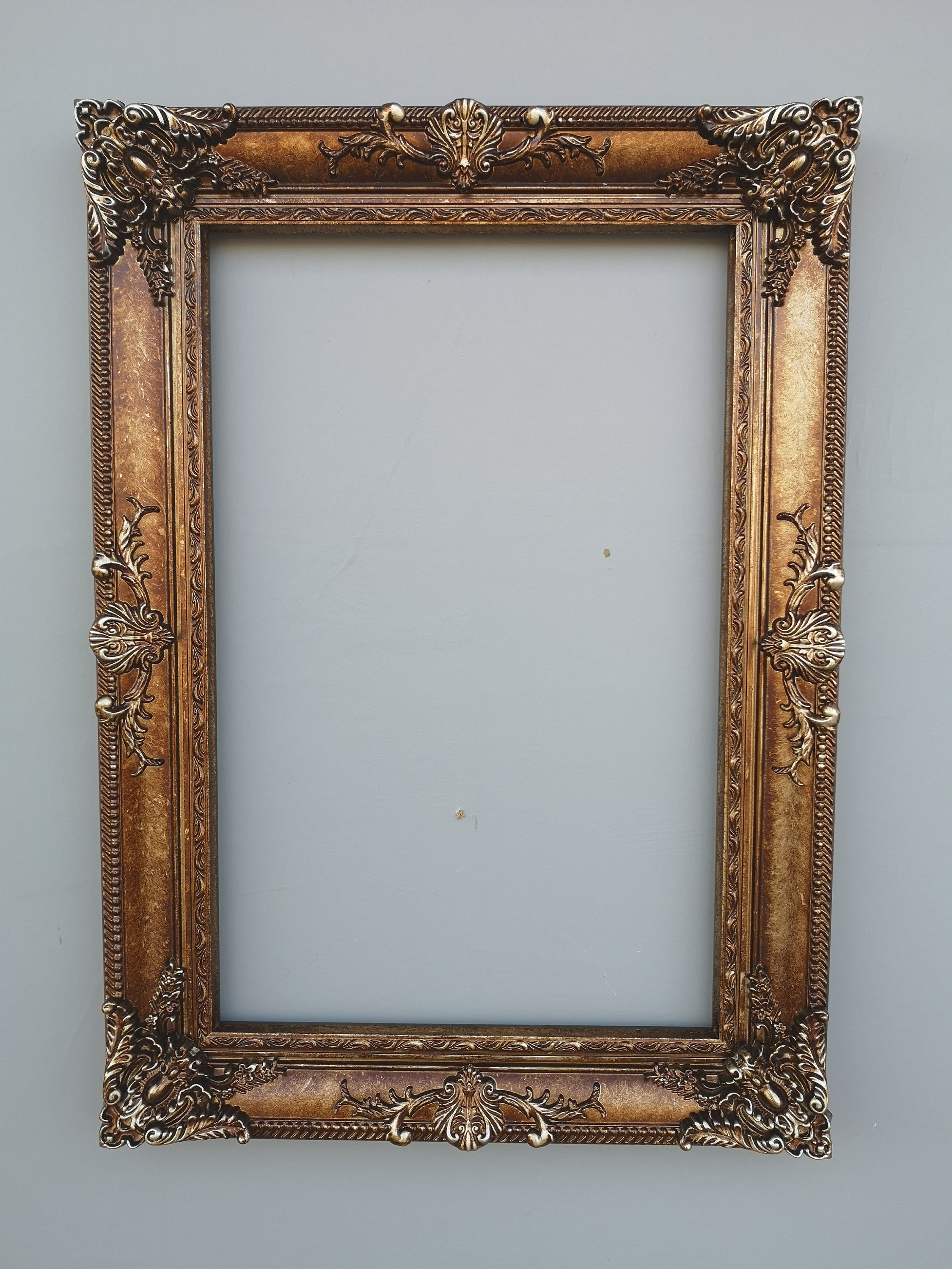 Bronze Custom Floating Frames, Handmade Vintage Frame,stunning Ornate ...
