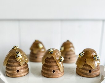 Faux Fake Mini Honey Bee Hive Tiered Tray Honey Bee Decor - Etsy