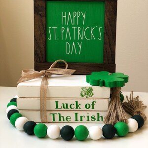 St Patricks Day Decor, Mini Book Bundle St. Patrick's Day Books, Tiered ...
