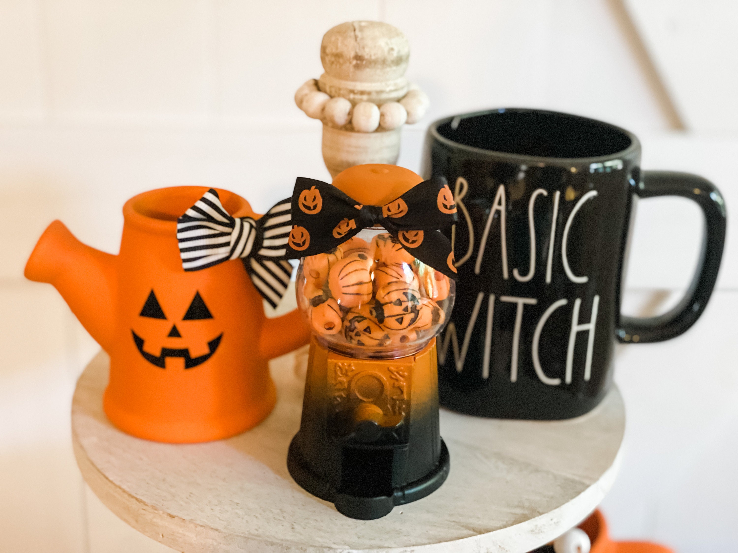 Mini Ceramic Decor Halloween Tiered Tray Decor Ceramic | Etsy