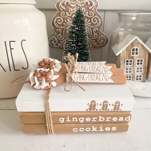 Neutral Gingerbread Decor, Gingerbread Tiered Tray Decor, Gingerbread ...