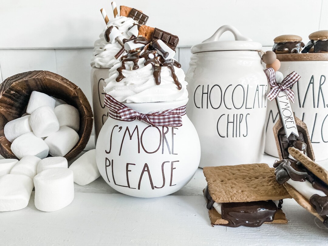 Mini Ceramic Set Smores Ceramic Pot Smore Ceramic Decor - Etsy