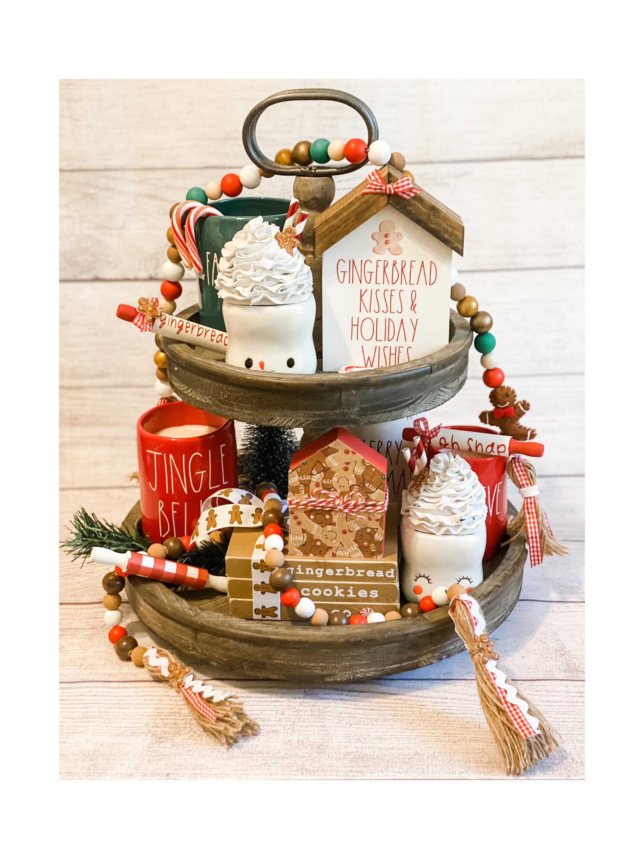 Gingerbread Decor Bundle for Tiered Tray Set of 9 Set of - Etsy