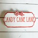 Candy Cane Lane Sign Candy Cane Tiered Tray Decor HAND Cutstands Alone ...
