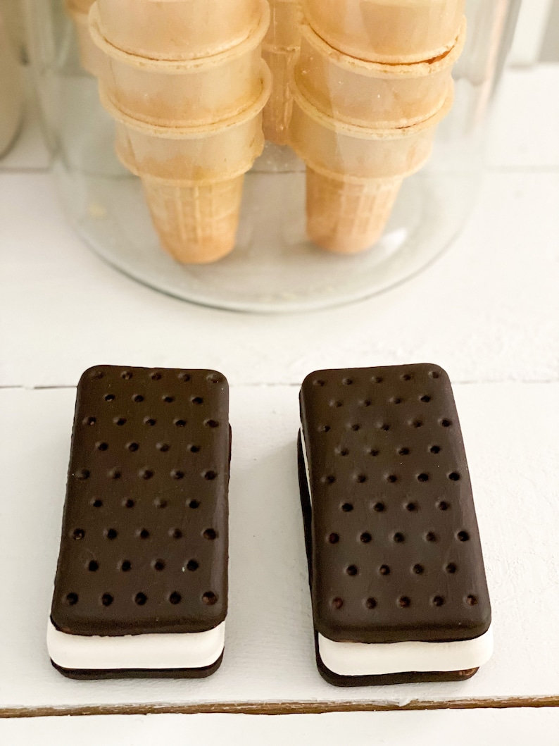 Faux Ice Cream Sandwich Fake Ice Cream Fake Sweets Ice - Etsy