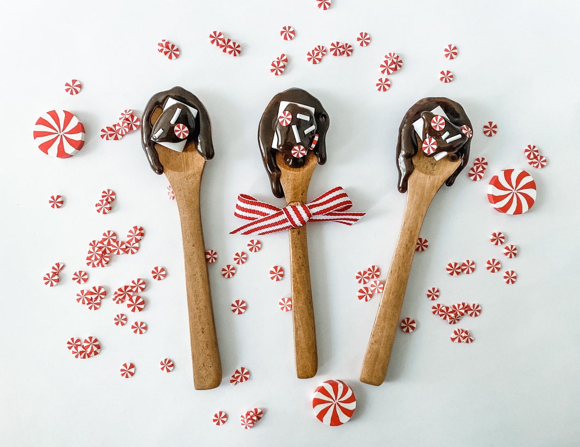 Mini Wooden Christmas Spoons Christmas Tiered Tray Decor - Etsy