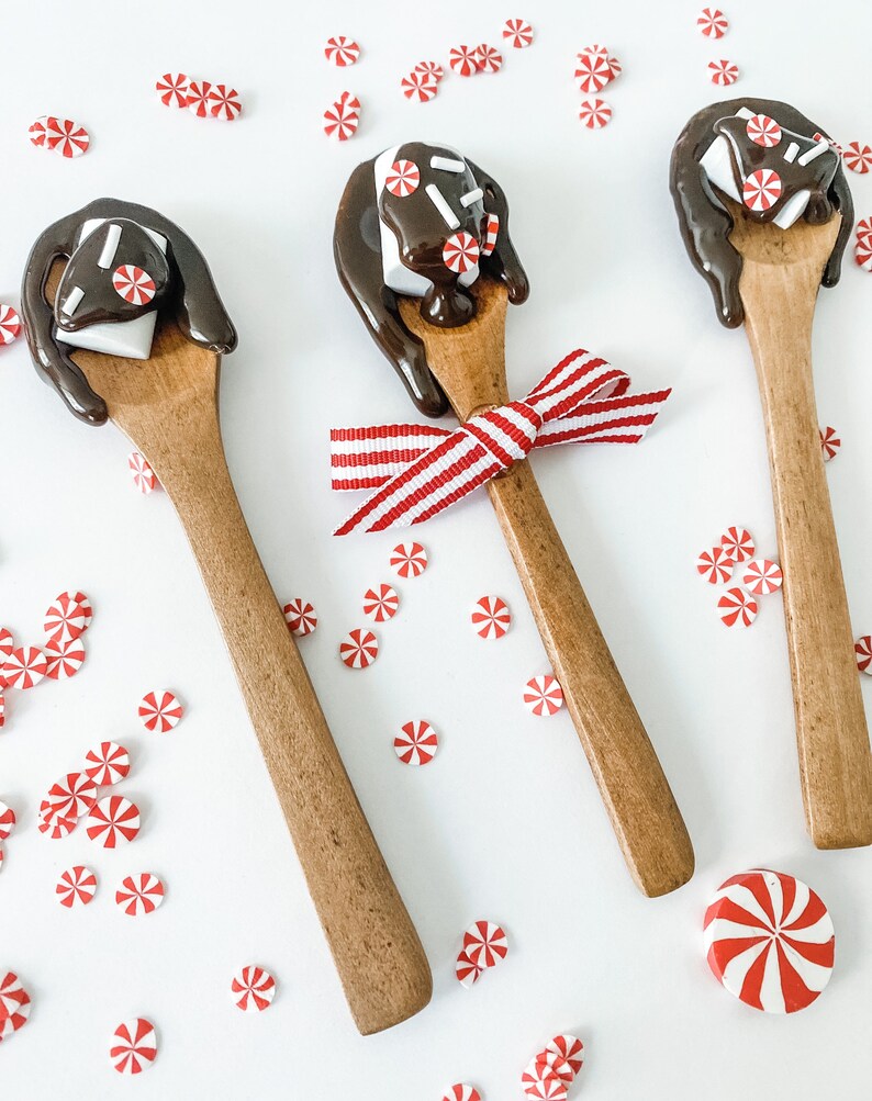 Mini Wooden Christmas Spoons Christmas Tiered Tray Decor - Etsy