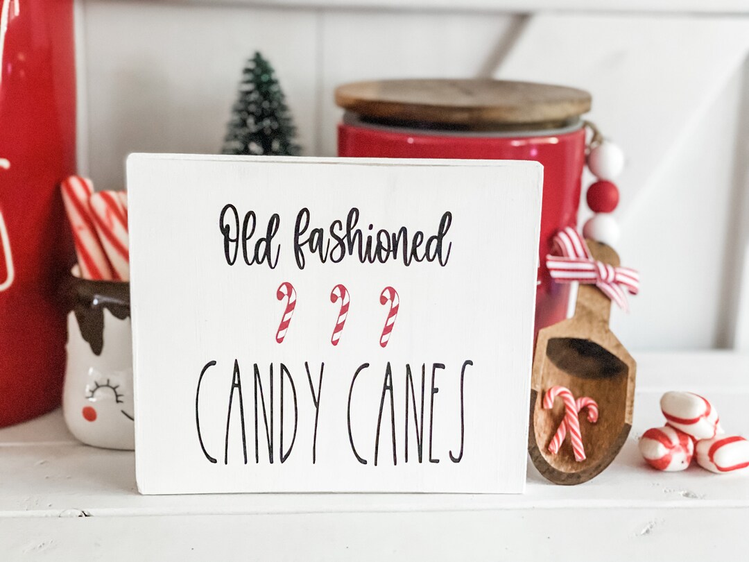 Candy Cane Sign, Candy Cane Decor, Tiered Tray Decor, Candy Cane Decor ...
