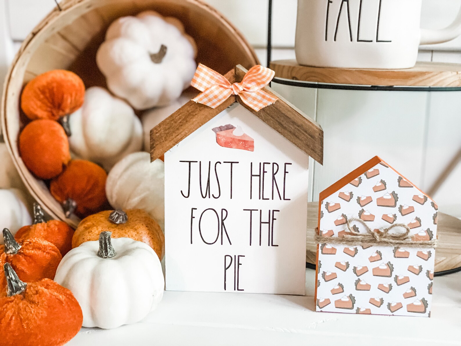Pumpkin Pie Tiered Tray Decor Bundle Pumpkin Pie Bundle - Etsy