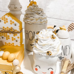 Honey Bee Decor Bundle Bee Tiered Tray Bundle Honey Decor Bee Wood ...