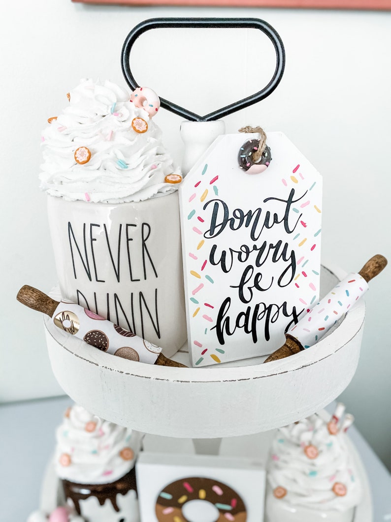 Mini Rolling Pin Donut Decor Tiered Trays Tiered Tray - Etsy