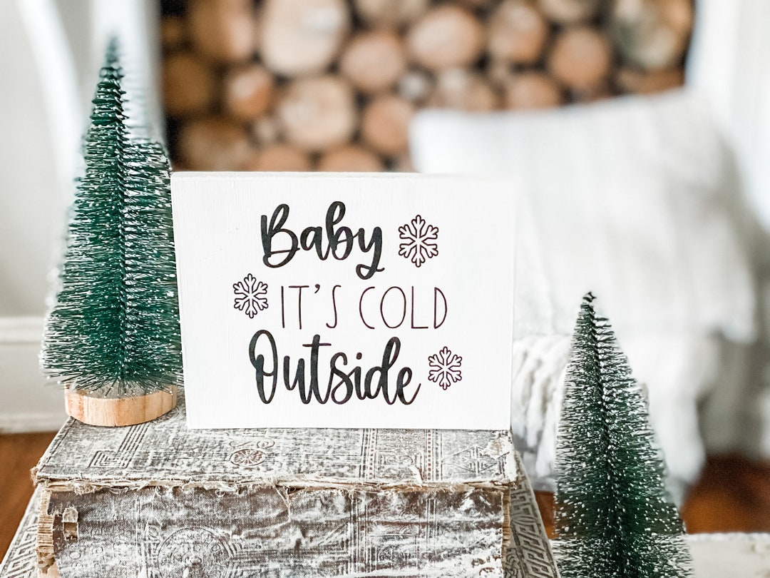 Winter Tiered Tray Decor Snowflake Sign Winter Block Signs - Etsy