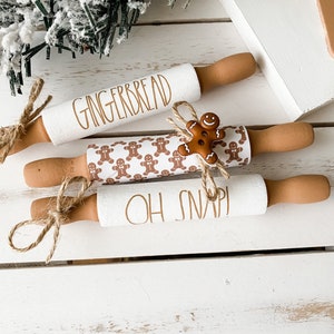Gingerbread Mini Rolling Pin for Christmas & Hot Cocoa Bars ...