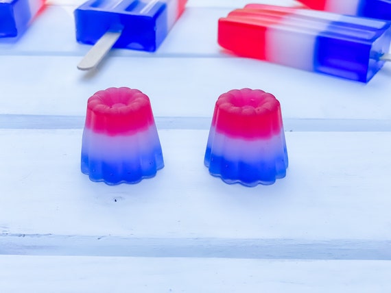 Faux Jello fake Patriotic Jello Fake Americana Food Fake - Etsy