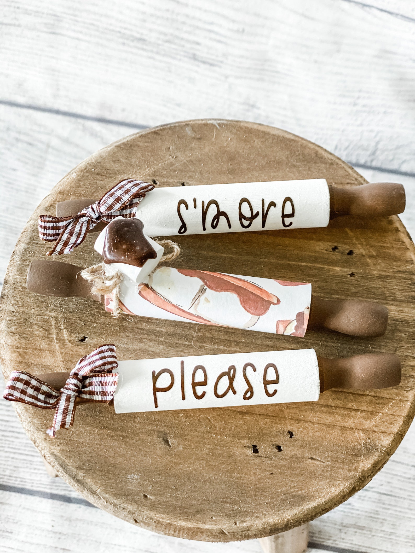 S'mores Decor Bundle S'mores Tiered Tray Bundle - Etsy