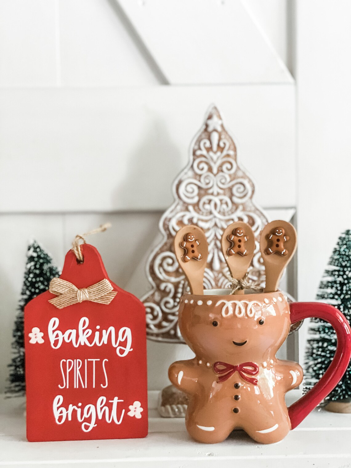 Mini Gingerbread Spoons Christmas Tiered Tray Decor Coffee - Etsy