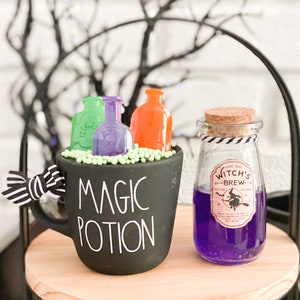 Witch Potion Fake Potion Halloween Decor Halloween Tiered Tray Decor ...