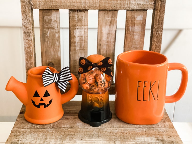 Mini Ceramic Decor Halloween Tiered Tray Decor Ceramic | Etsy