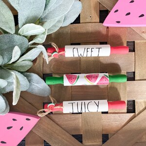 Mini Rolling Pins, Watermelon Mini Rolling Pin , Farmhouse , Tiered ...