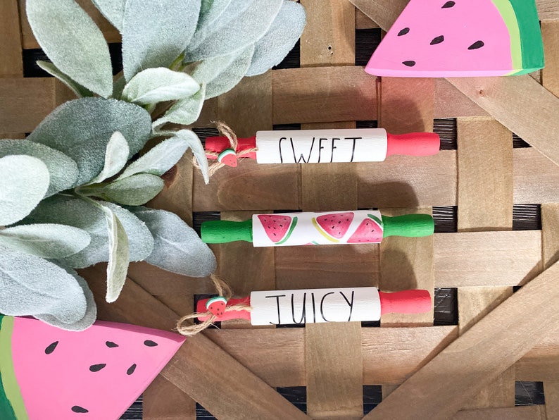 Mini Rolling Pins Watermelon Mini Rolling Pin Farmhouse - Etsy