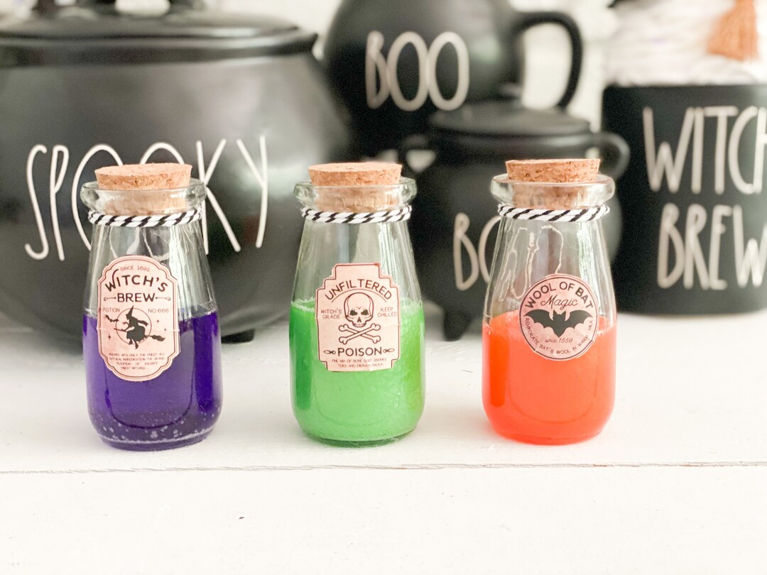 Witch Potion Fake Potion Halloween Decor Halloween Tiered Tray Decor ...
