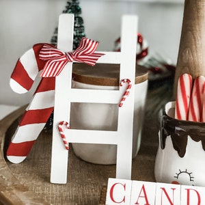 Candy Cane Mini Ladder Mini Ladder Candy Cane Tiered Tray - Etsy