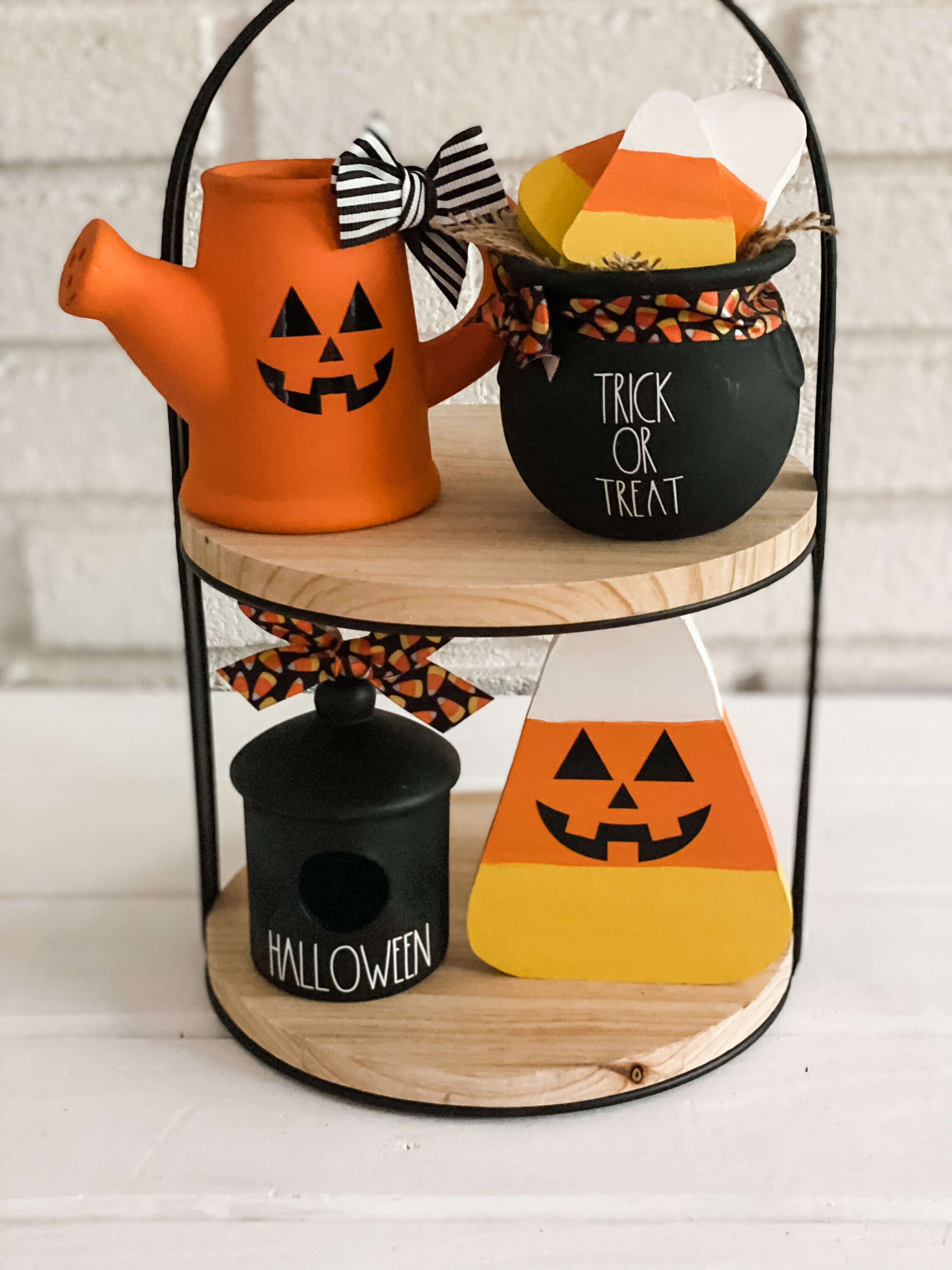 Mini Ceramic Decor Halloween Tiered Tray Decor Halloween - Etsy